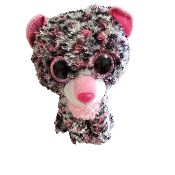 Ty | Toys | Ty Beanie Boo Tysilk Medium Leopard Cat Tasha 9 Plush ...